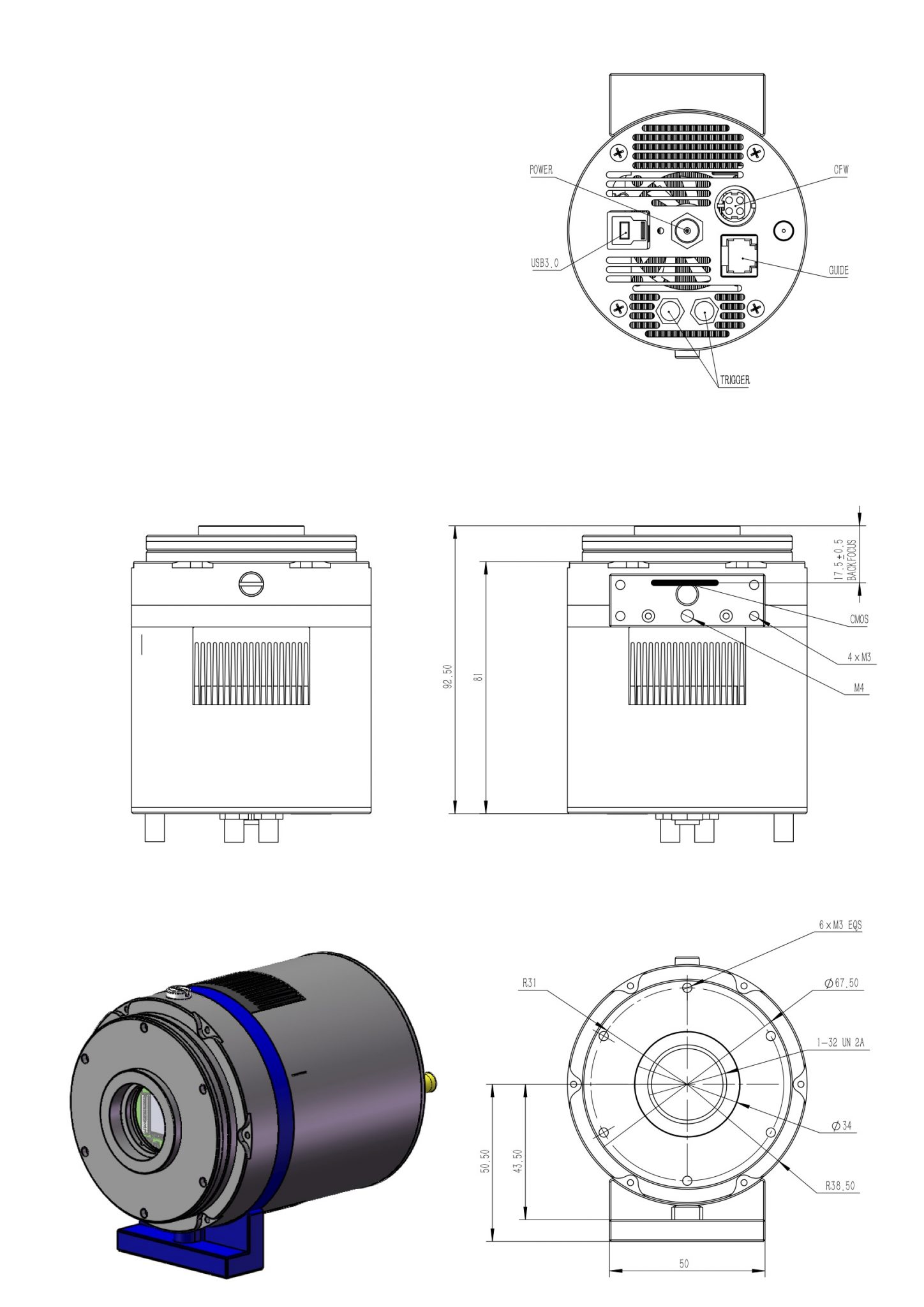 QHY990 QHY991 QHY992 SWIR Scientific Cameras