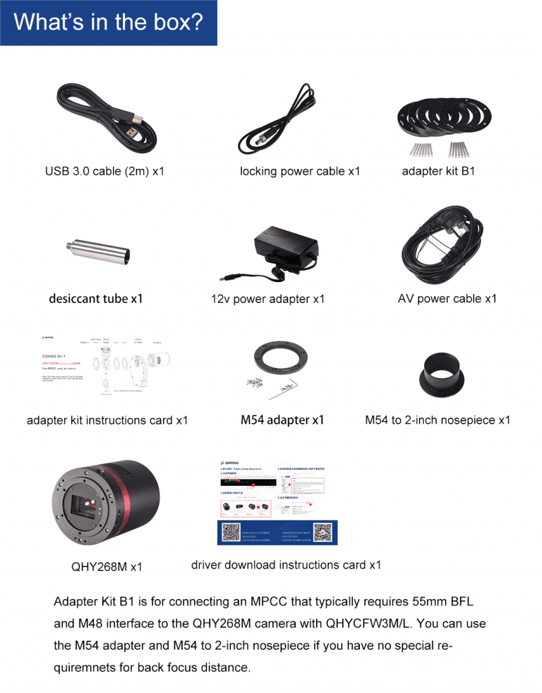 QHY268M/C PH Astronomy Cameras | QHYCCD