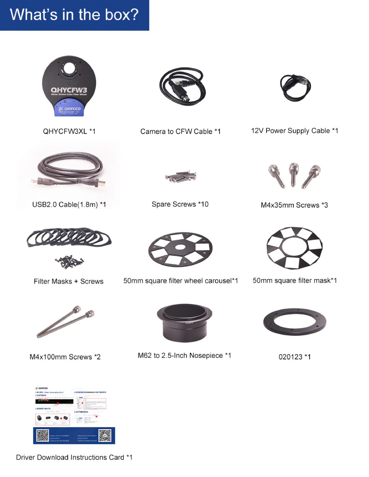 Filter Wheel QHYCFW3 | QHYCCD Astronomical & Scientific Camera